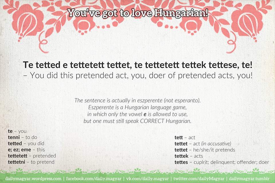 A peek into the beauty of the Hungarian grammar vol.2 - PHOTO GALLERY ...