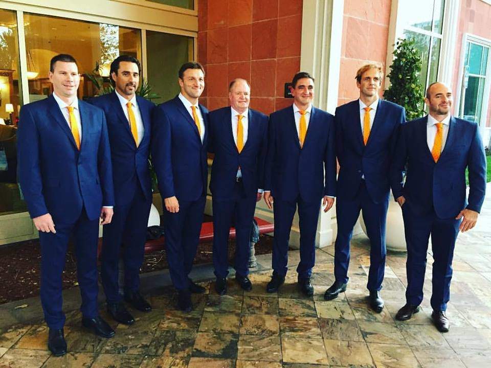 The three time Olympic champion Hungarian water polo players in the ...