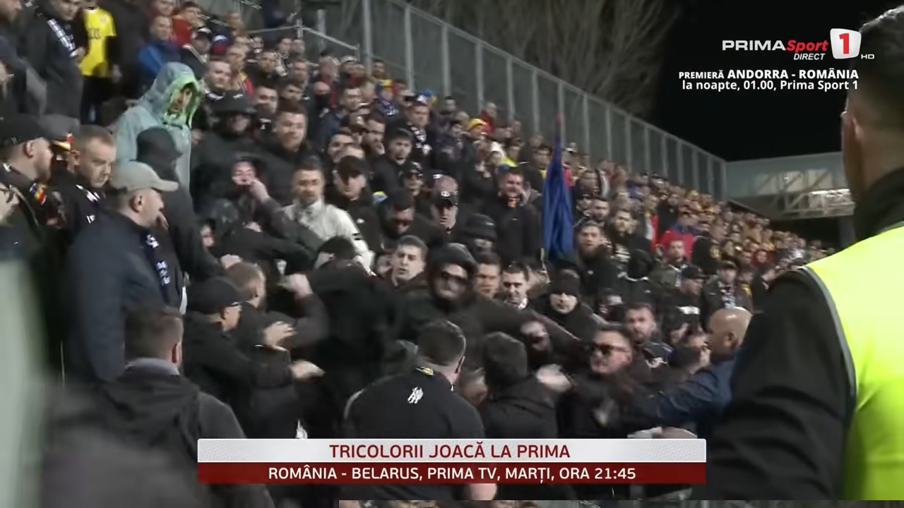 VIDEO: Romanian fans curse Hungarians, then beat each other up - Daily ...